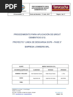 Procedimiento de Colocación de Grout | PDF | Hormigón | Acero