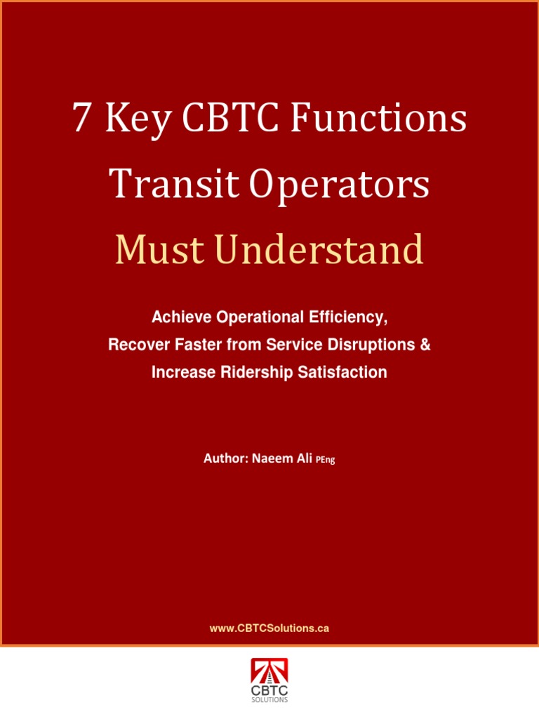 7 Key CBTC Functions Rev 02 | PDF | Rail Infrastructure | Rail Transport