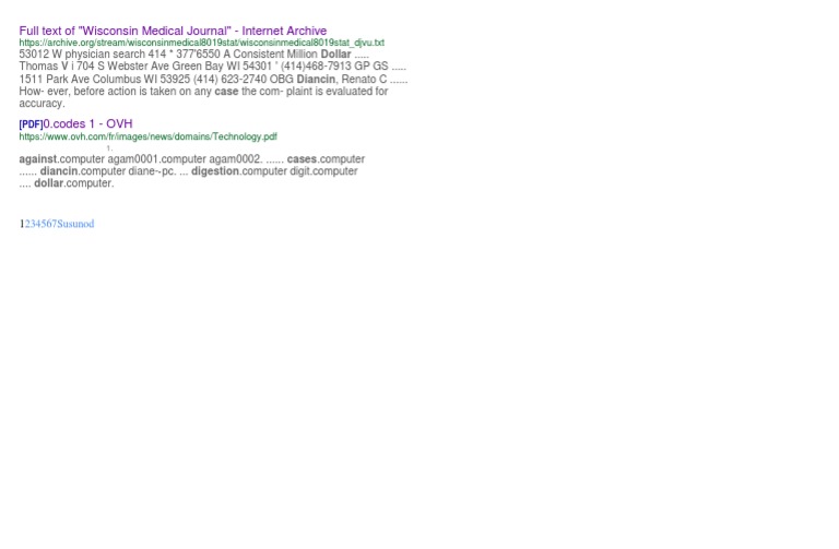 Full Text of "Wisconsin Medical Journal" - Internet Archive: Dollar V ...