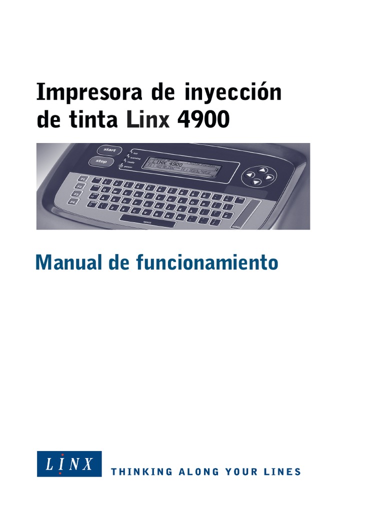 Linx 4900 Op Manual - ES - Book - Sistemas de Impresion y Aplicación de ...