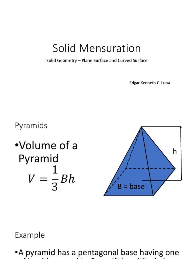 Solid Mensuration | Sphere | Volume