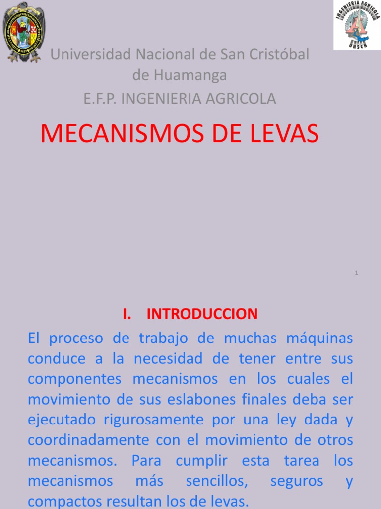 Mecanismos De Levas Pdf Movimiento Física Longitud