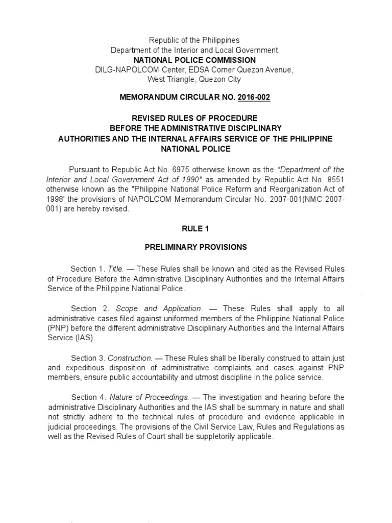 MC 2016-002 | PDF | Complaint | Quorum