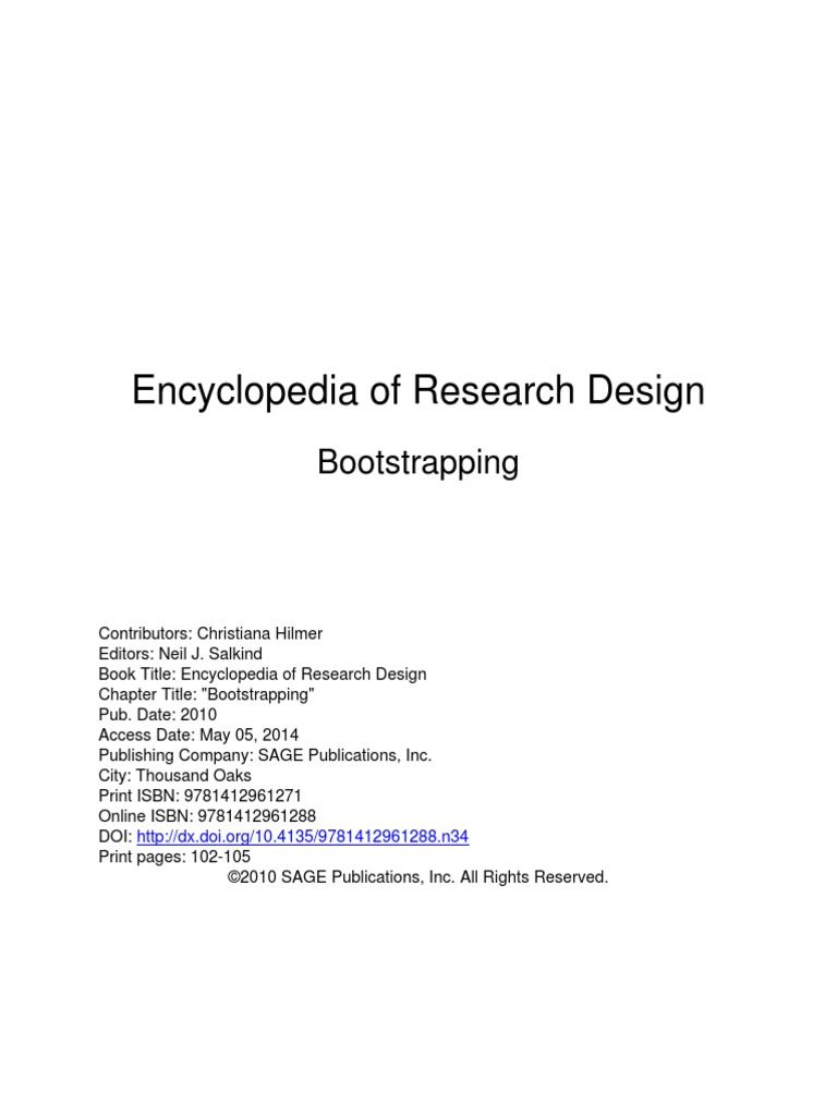 Bootstrapping Pdf Bootstrapping Statistics Bias Of An Estimator