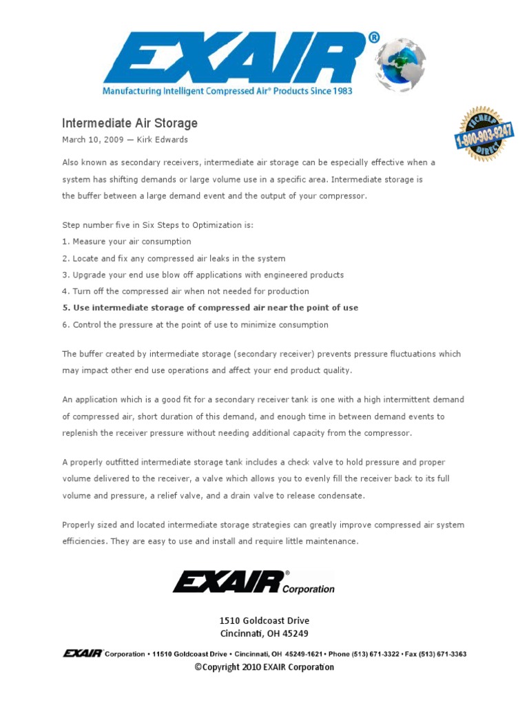 Intermediate Air Storage | PDF