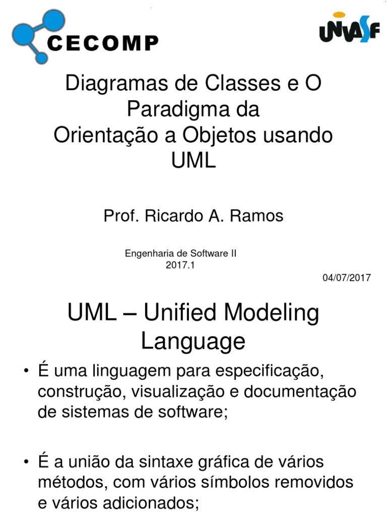Aula 4 UML DiagramaClasses-Aula 4 | PDF | Classe (programação de ...