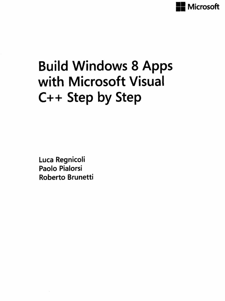 Build Windows 8 App With Visual Ms VC++ B | PDF | Windows 8 ...