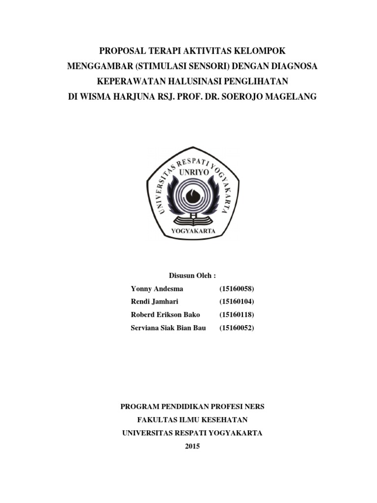 Proposal Tak RSJ Magelang | PDF | Kesehatan Holistik