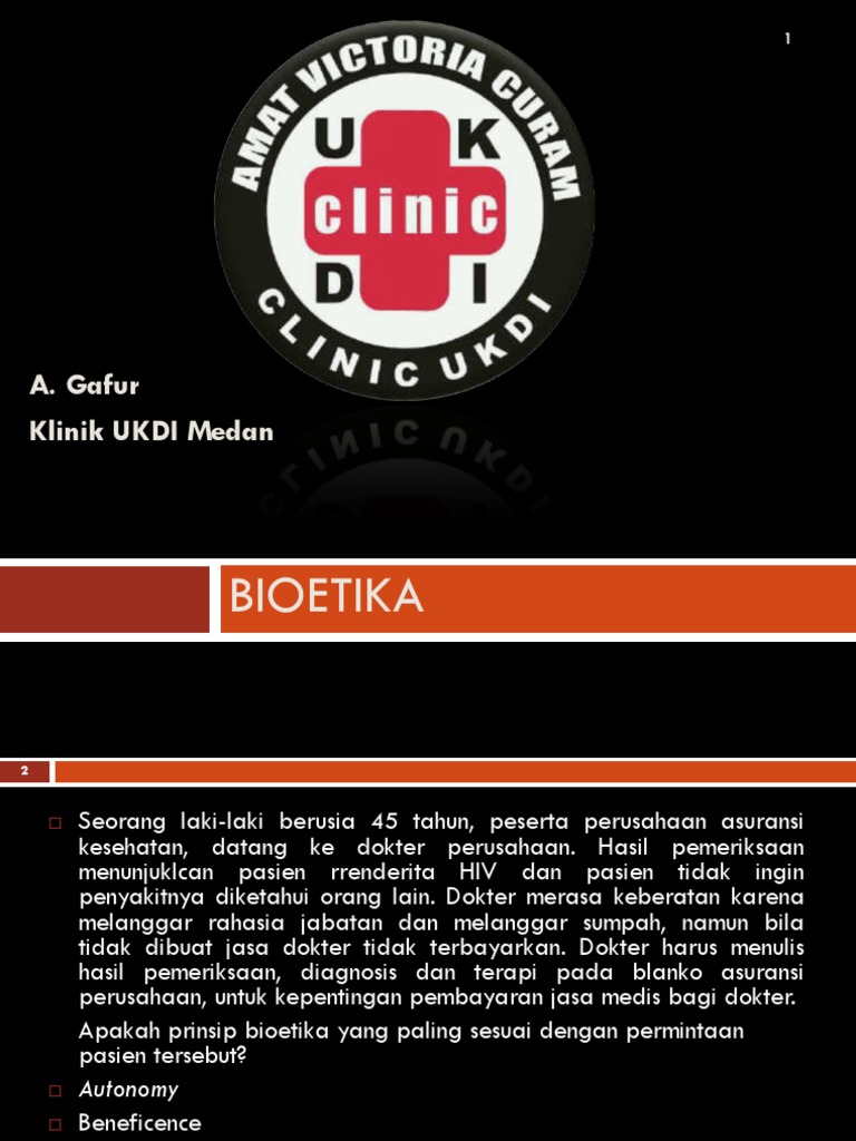 Prinsip Bioetika dalam Praktik Medis | PDF