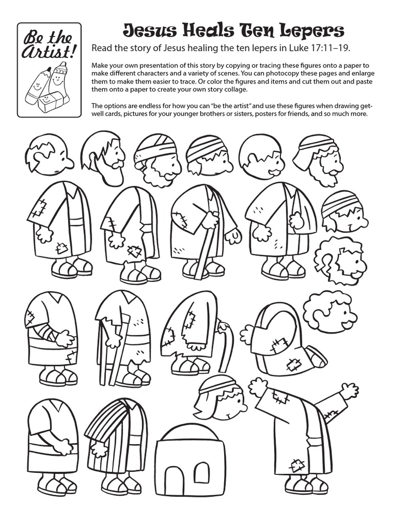 Coloring Pages For The Ten Lepers