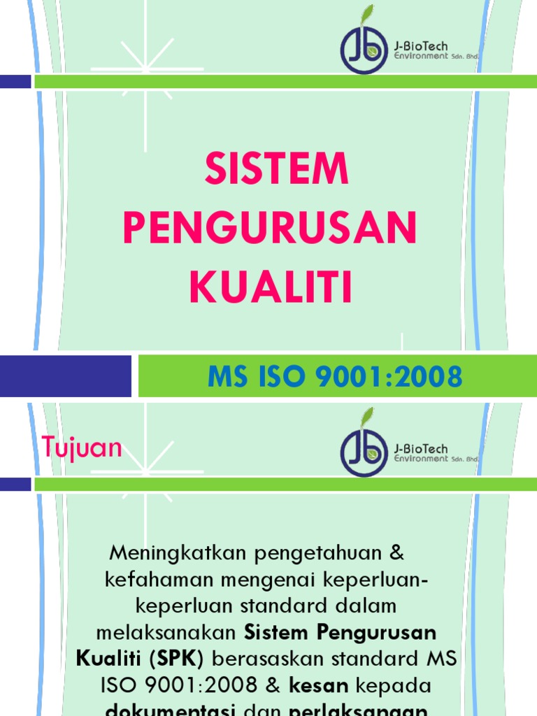 Sistem Pengurusan Kualiti Pdf