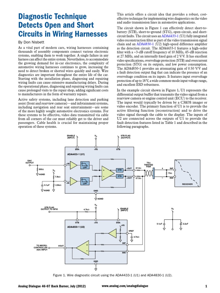 Detecting Open and Short Circuits in Cars | PDF | Electronic Circuits ...