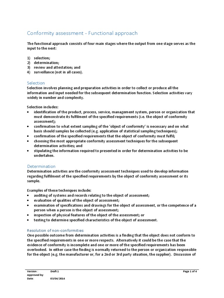 Conformity Assessment Process Overview | PDF | Educational Assessment ...