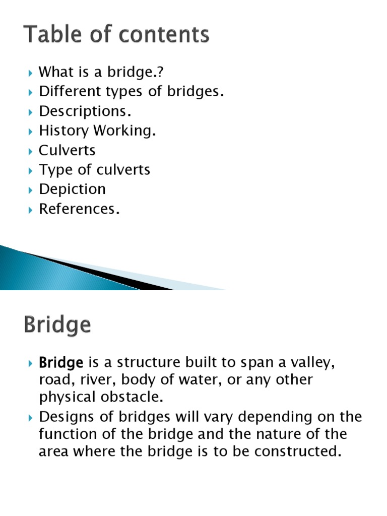 What Is A Bridge.? Different Types of Bridges. Descriptions. History ...