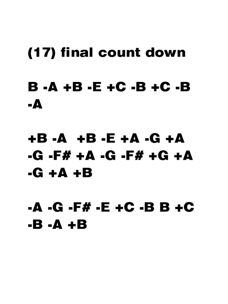 Final Countdown | PDF