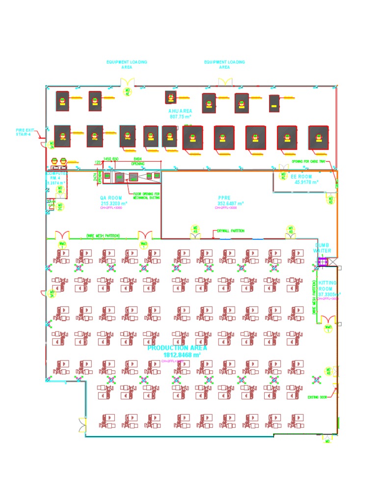 Ahu Area 807.75 M : Equipment Loading Area Equipment Loading Area | PDF ...