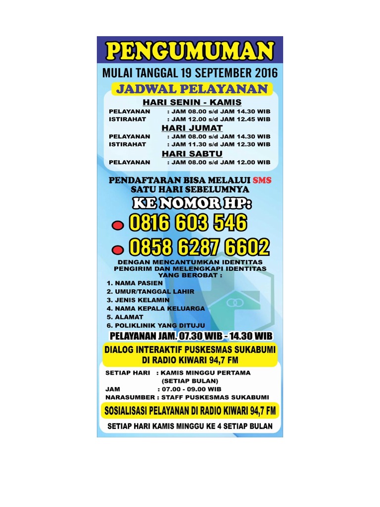 1.1.1.2. Brosur, Flyer, Papan Pemberitahuan, Poster | PDF