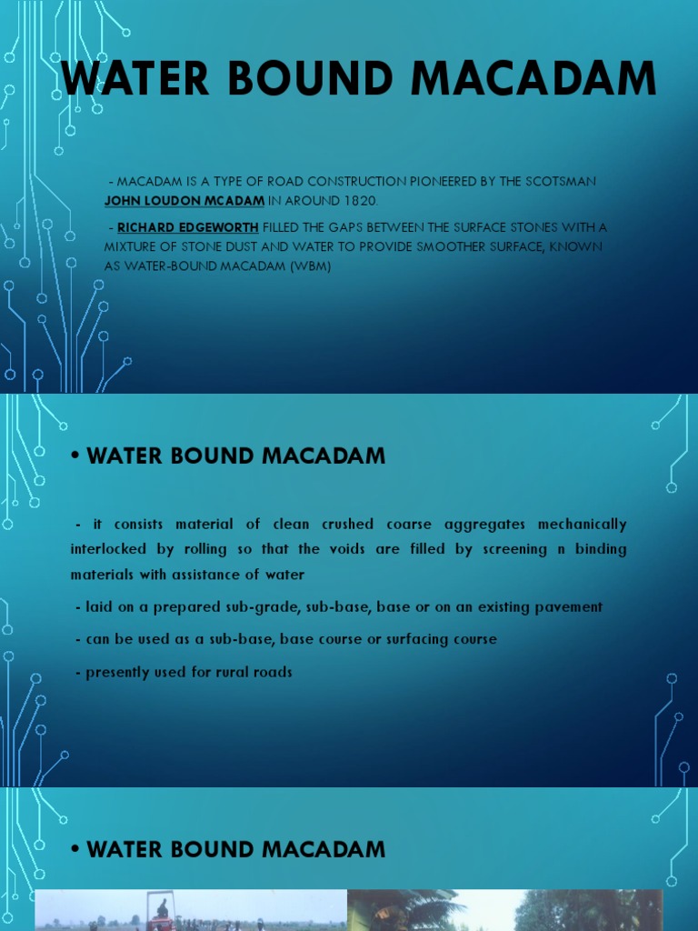 Water Bound Macadam Road Construction | PDF | Construction Aggregate ...