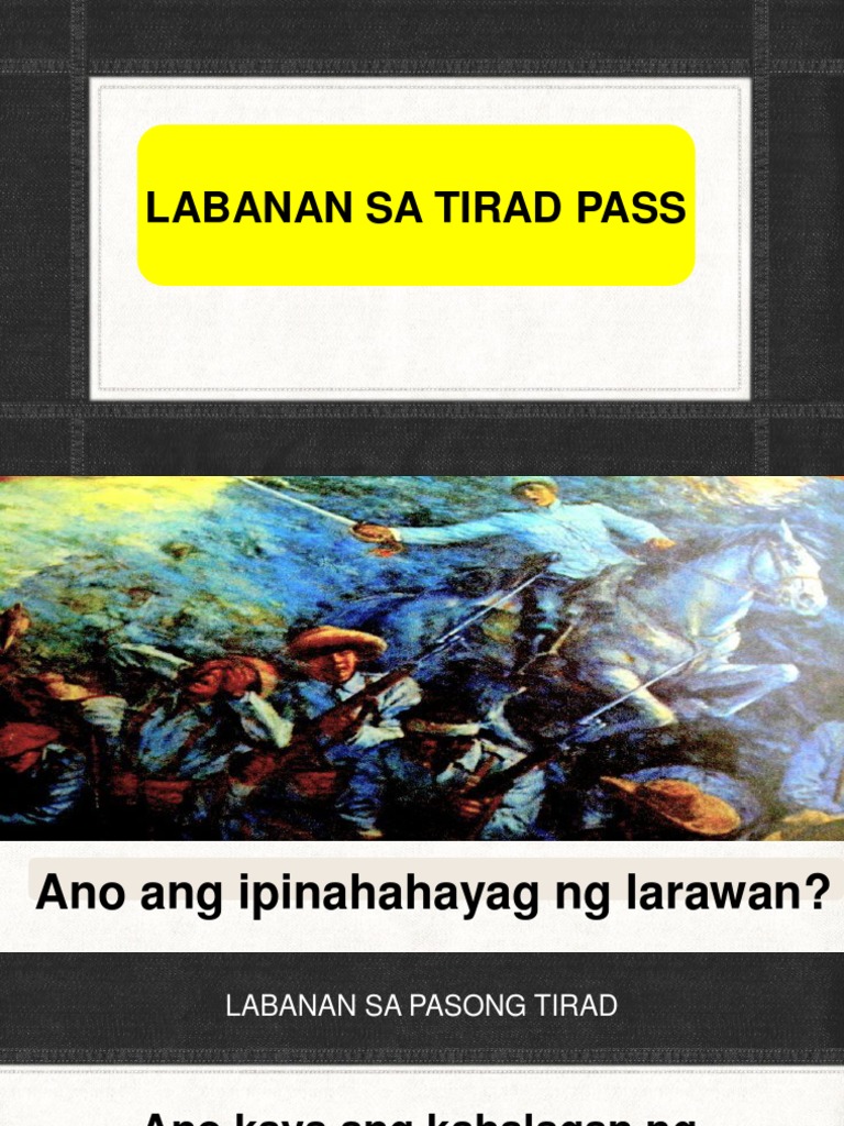 Labanan Sa Tirad Pass | PDF