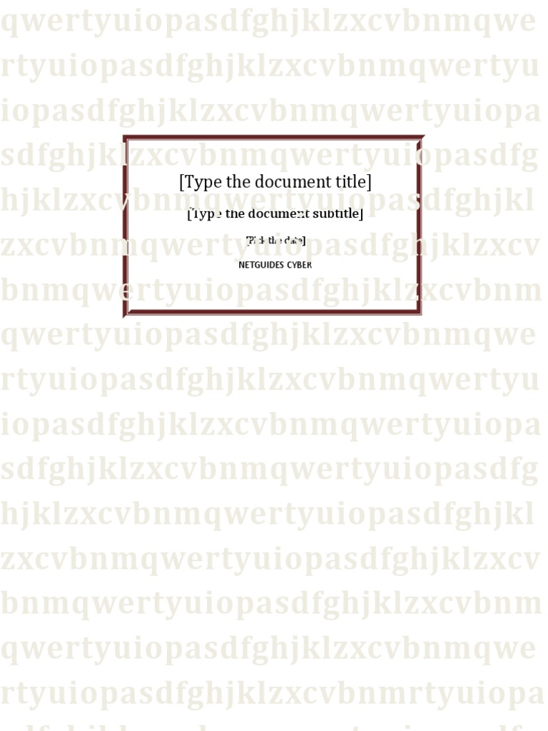 Type The Document Title | PDF | Computers | Technology & Engineering