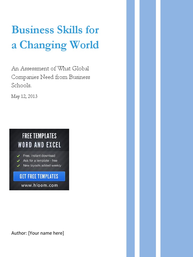 Formal Design With Blue Sidebar | PDF