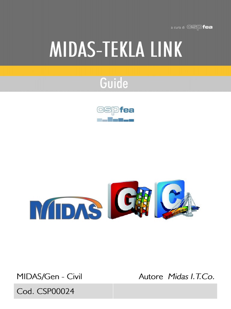 Tekla MIDAS Link | PDF | Truss | Microsoft Windows