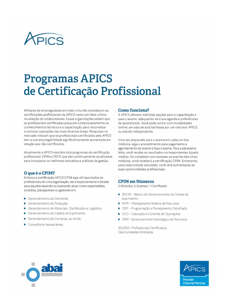PDF Apics Abai | PDF
