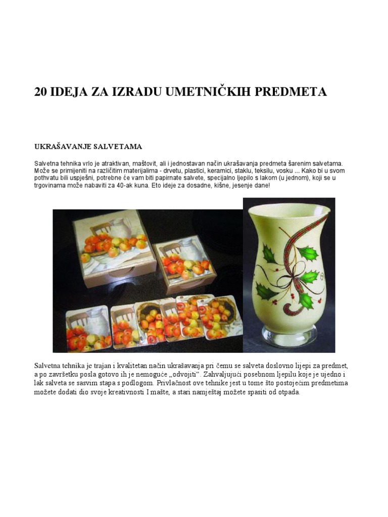 20 Ideja Uradi Sam | PDF