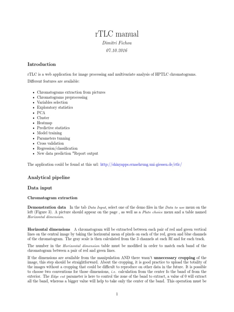 RTLC Manual | PDF | Cross Validation (Statistics) | Test Set