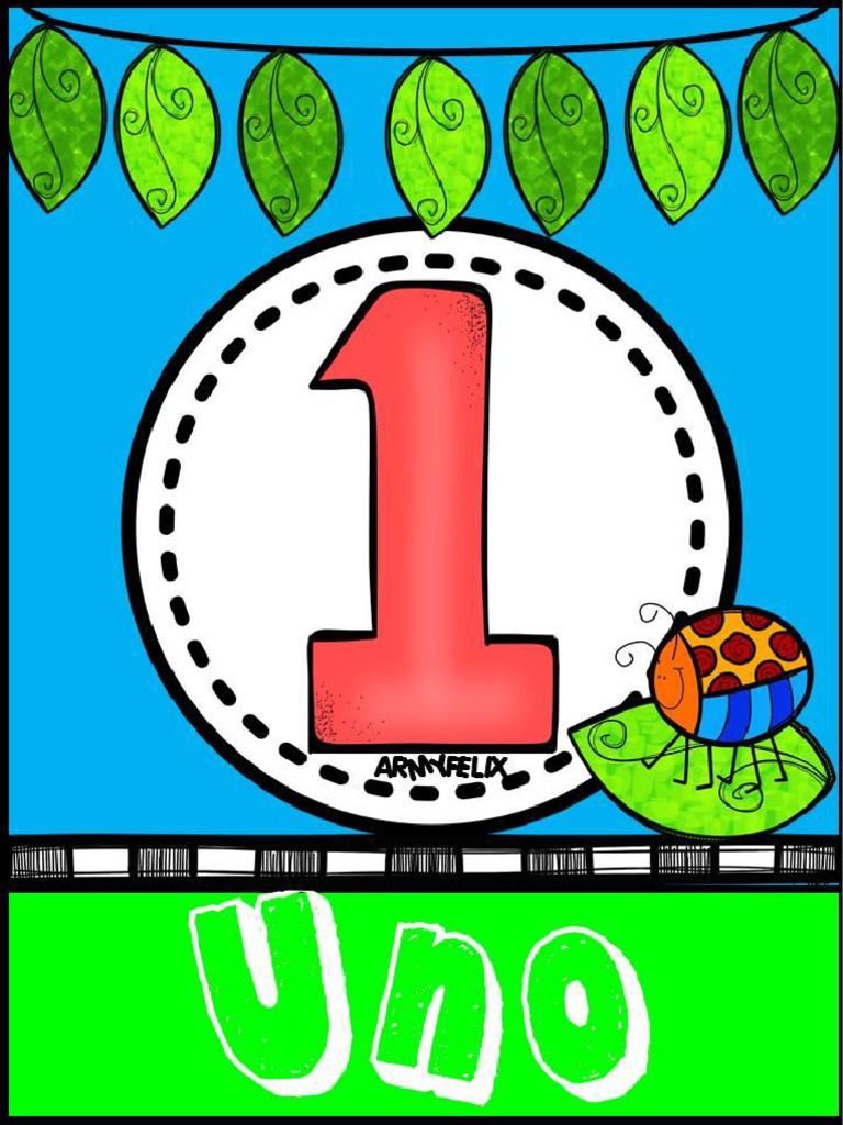 Carteles Números 1 Al 10 PDF | PDF