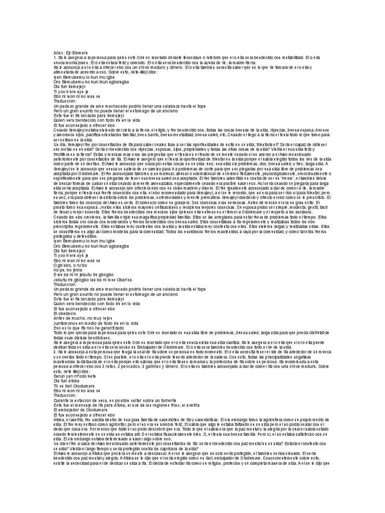 Bendiciones y Éxito según Ifa | PDF | Religión y creencia