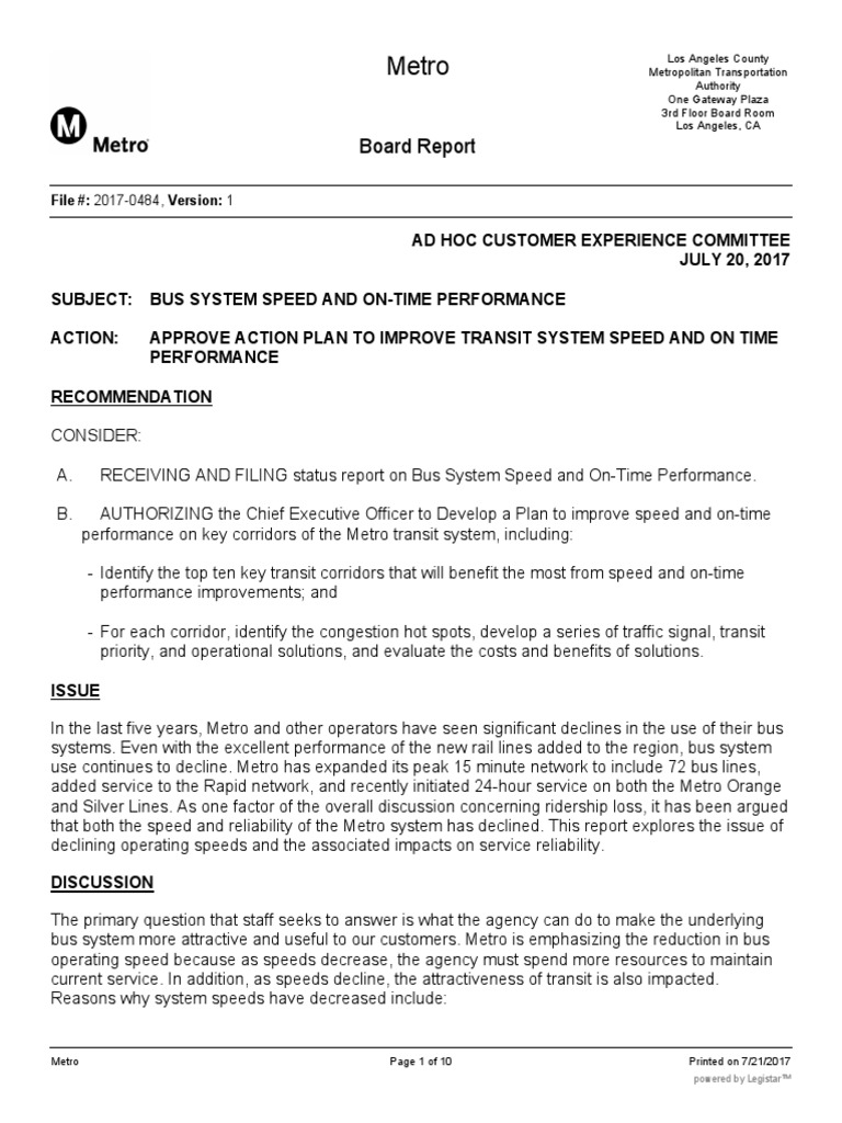 Bus System Report | Traffic | Public Transport