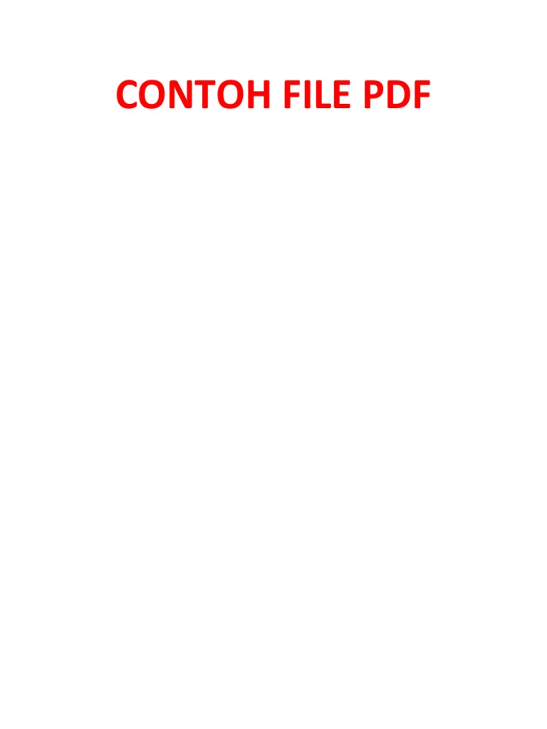Contoh File PDF | PDF