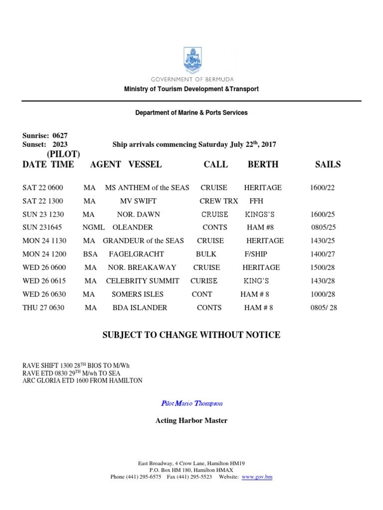 Weekly Shipping July 22 2017 | PDF