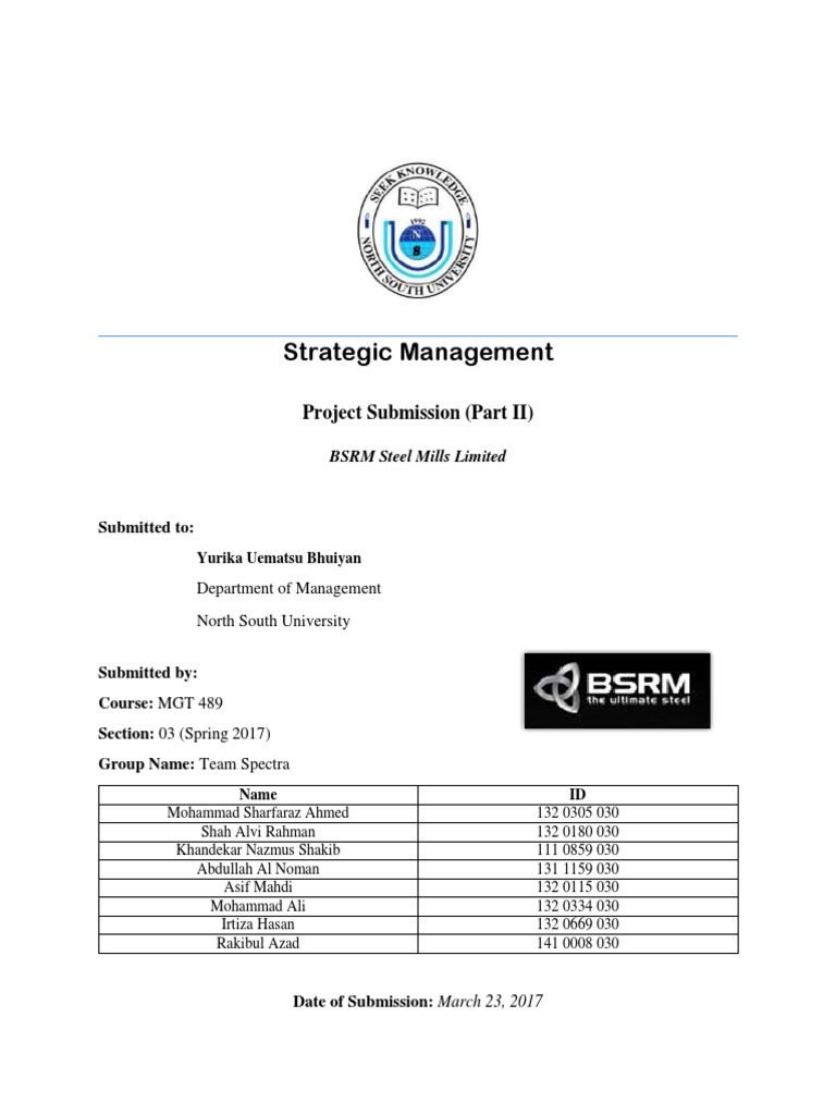 BSRM Corporate Business Strategies Recommendations | PDF | Supply Chain ...