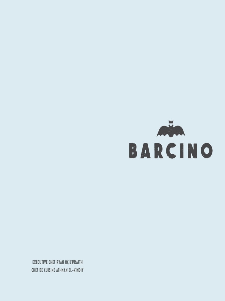 Barcino Menu | PDF | Pickling | Cuisine