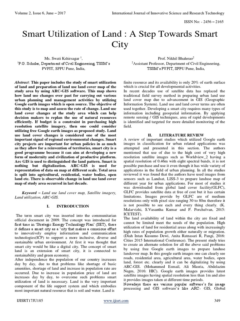 Smart Land Use for Urban Planning | PDF | Geographic Information System ...