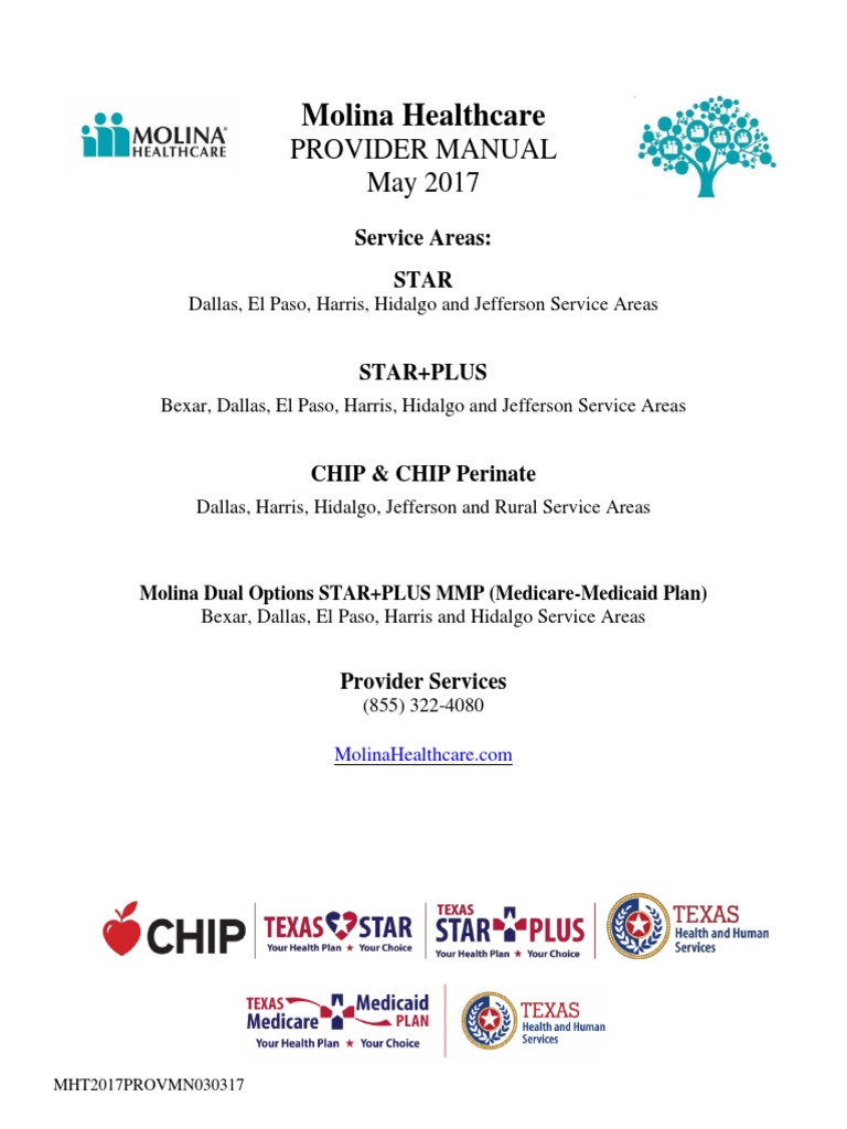 Molina Dual Options Star Plus MMP Provider Manual PDF | Download Free ...