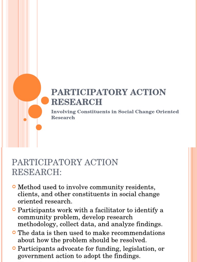 Participatory Action Research for Social Change | PDF | Action Research ...
