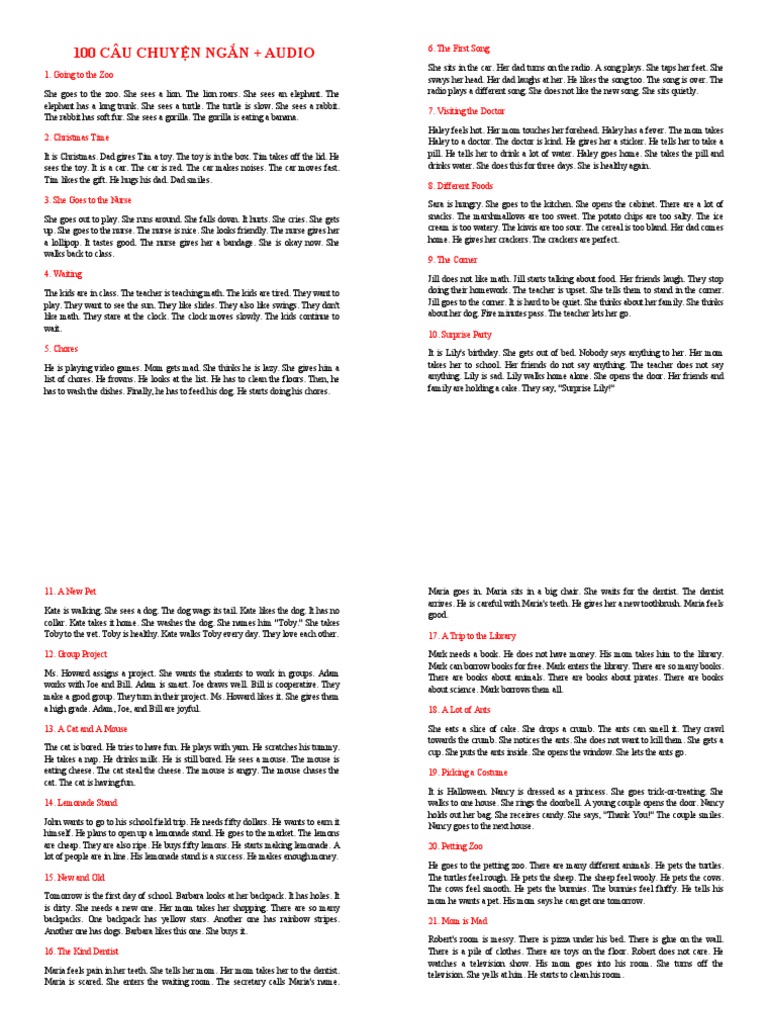 100 Cƒu Chuybn Ngdn_book | PDF | Foods | Leisure