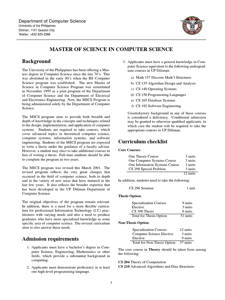 Curriculum PDF | PDF | Computer Science | Artificial Intelligence