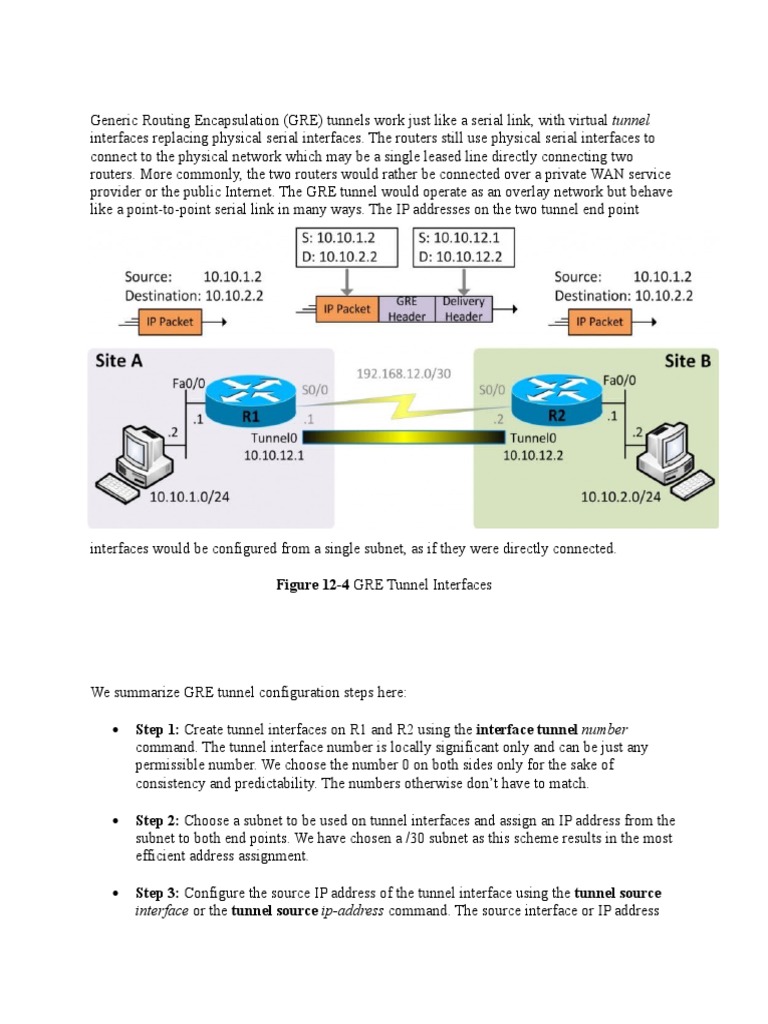 Generic Routing Encapsulation Pdf Ip Address Router Computing