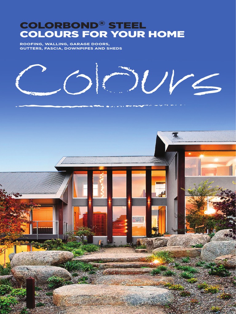 Colorbond Steel Colours For Your Home Colour Chart PDF | PDF | Roof | Steel