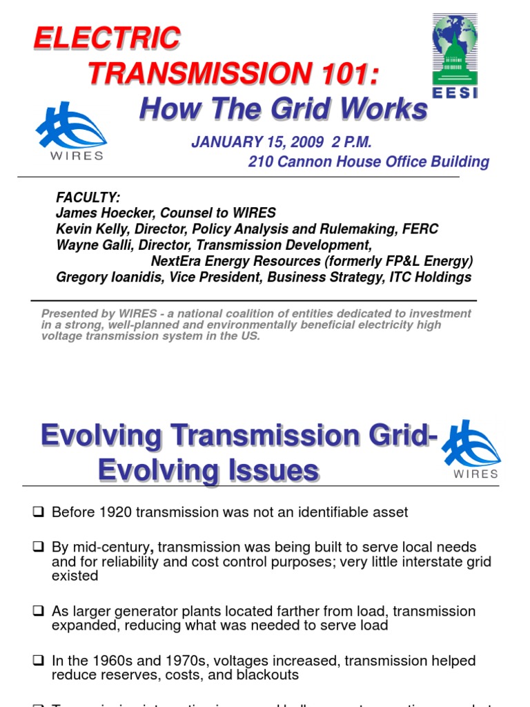 How The Grid Works: Electric Transmission 101 | PDF | Electrical Grid ...
