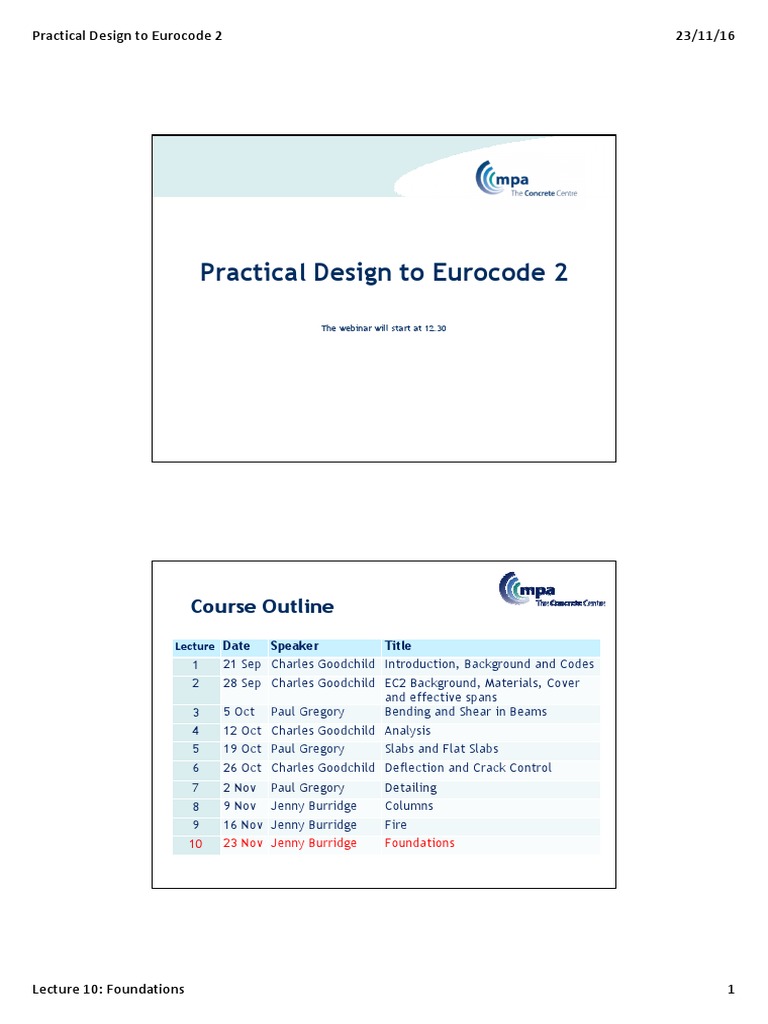 Foundations Design According to Eurocode 7: An Overview of Key Concepts ...