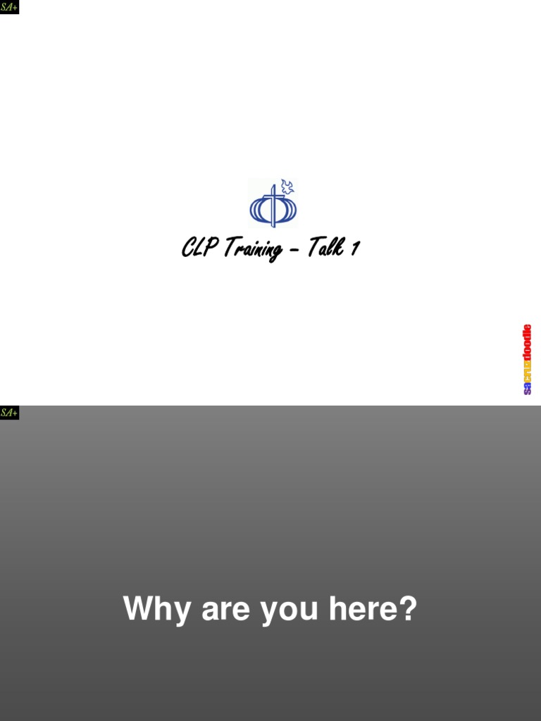 CFC - CLP Training Talk No. 1 by SamCruz | PDF | Armor Of God | Jesus