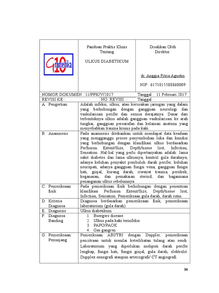 Panduan Ulkus Diabetikum Lengkap | PDF