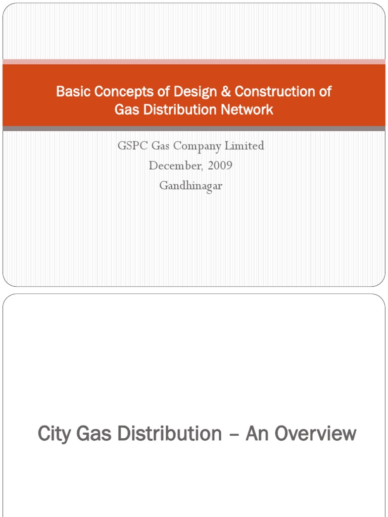 Basic Concepts of Design & Construction of Gas Distribution Network ...