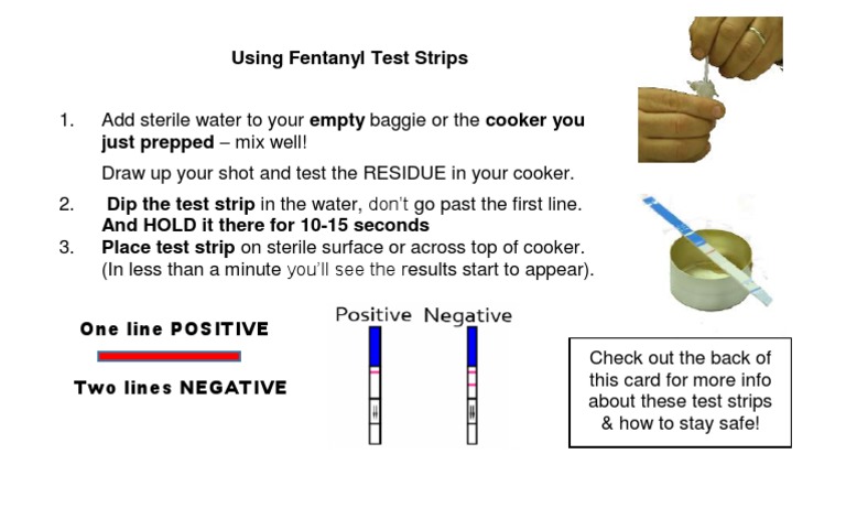 Fentanyl Test Strips Instructions