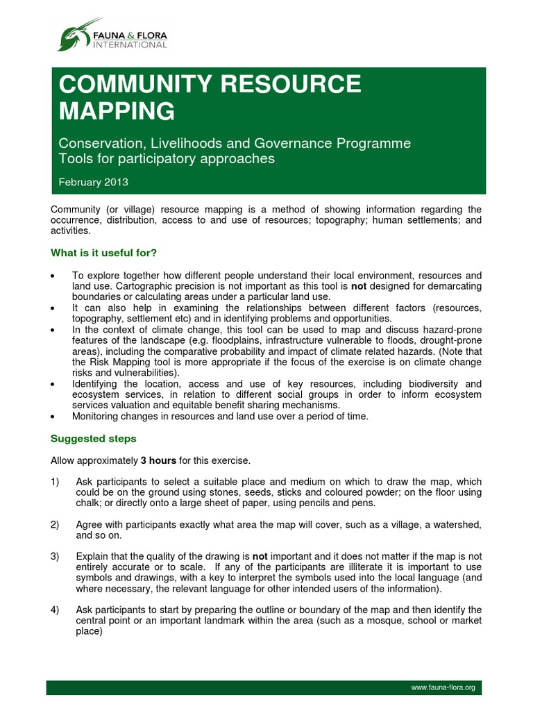 Community Resource Mapping | PDF | Map | Flood
